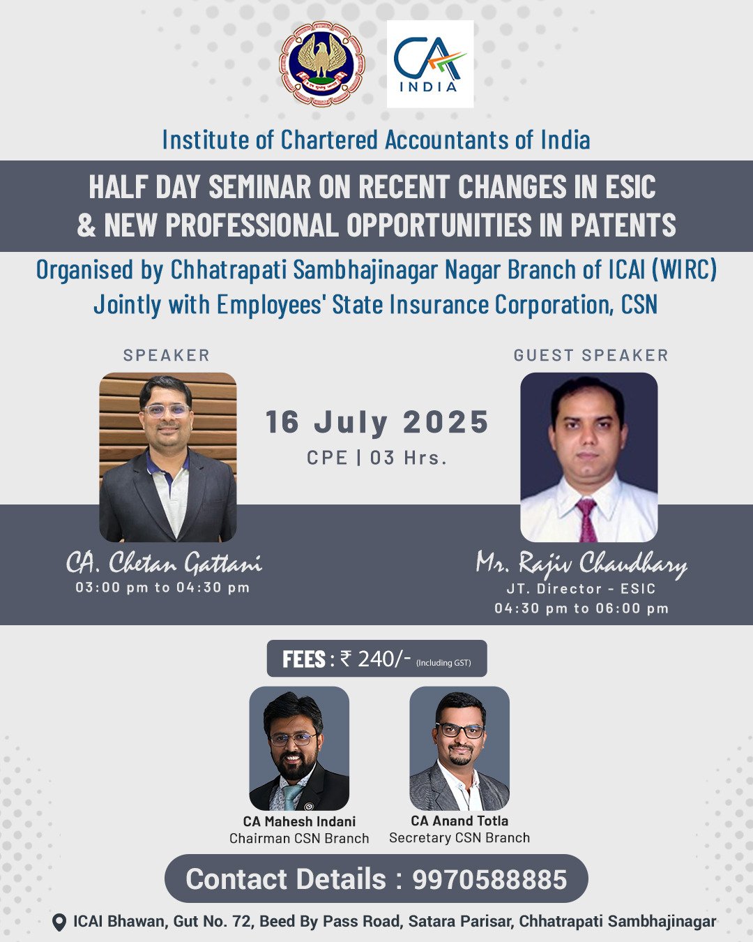 ICAI - Chh.Sambhajinagar